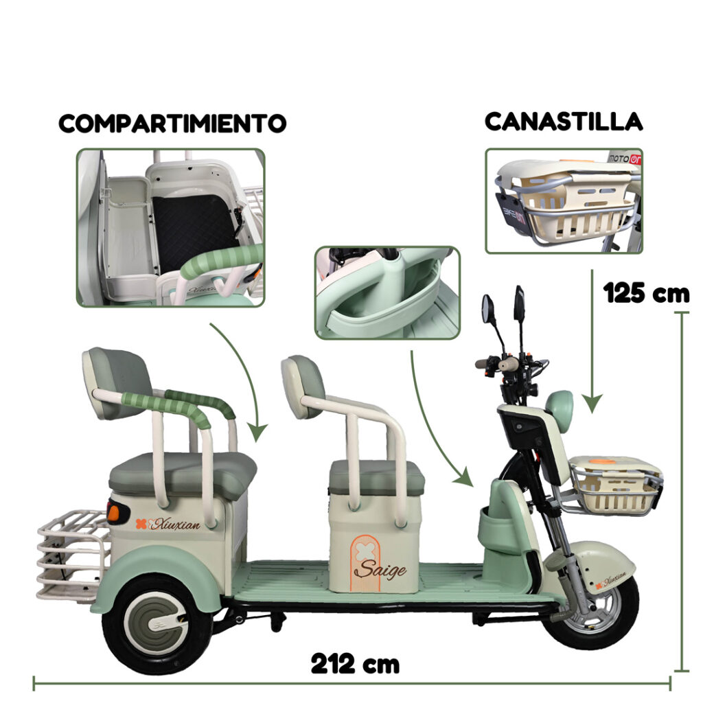 Trimoto Eléctrica Dream México 2026 | Autonomía de 50 km